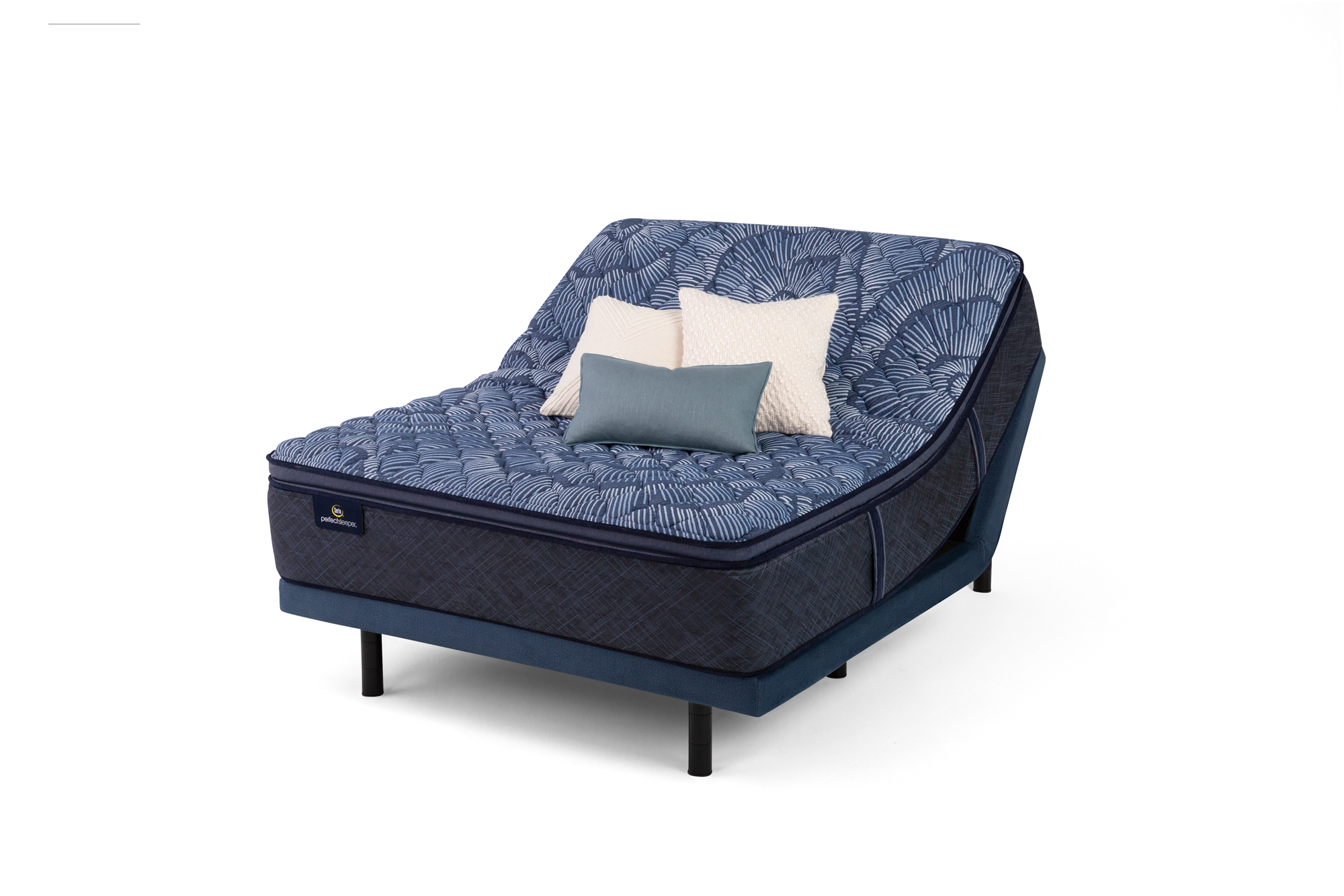 Plush Pillowtop Serta Perfect Sleeper Adjustable Bed Bundle